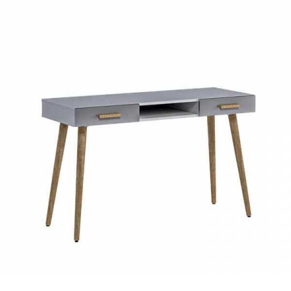 Brillo B2S - Biurko 2 Szuflady Szare | Patiomeble - Meble białe, prowansalskie i shabby chic