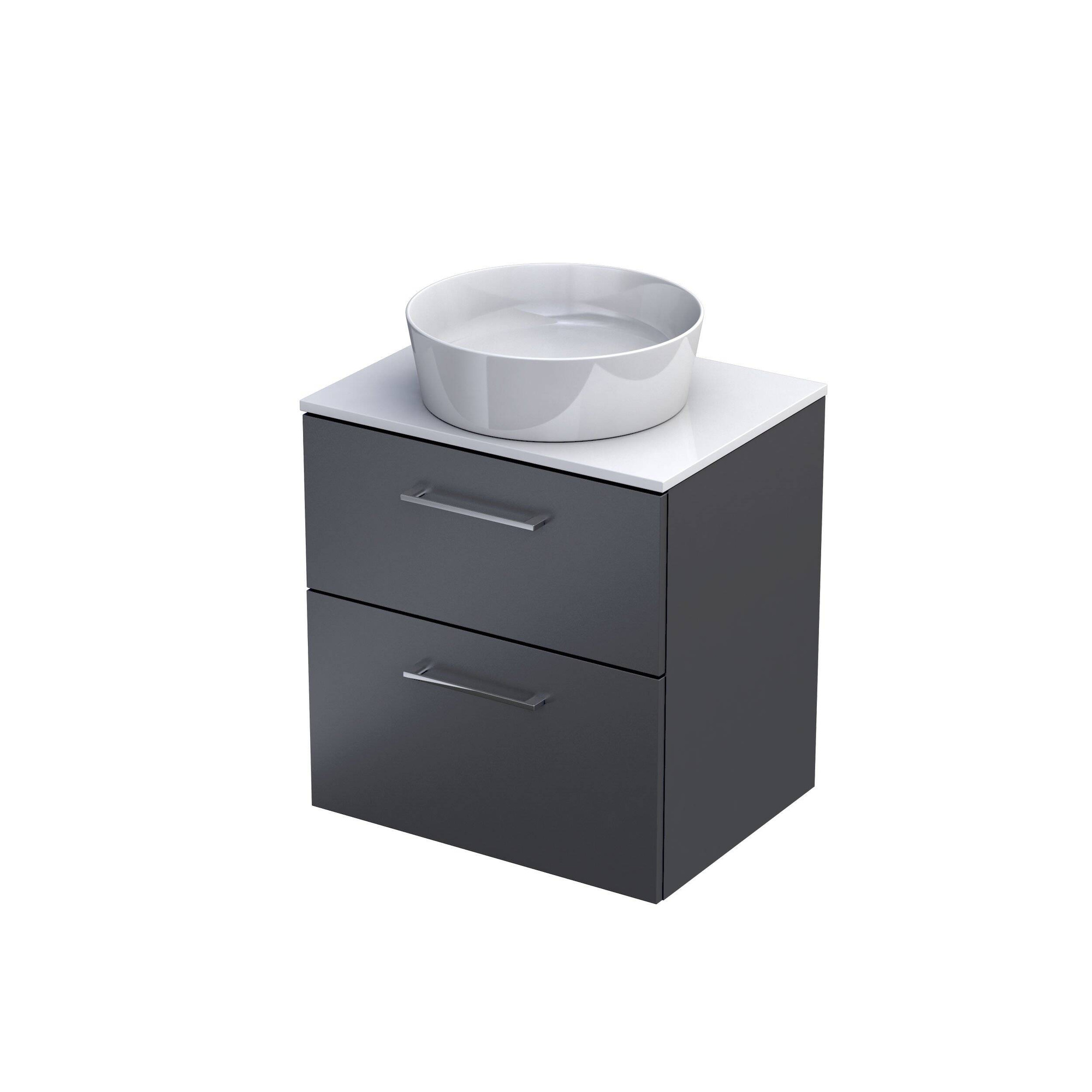 Oristo Szafka pod Umywalkę z Blatem GEO 60 cm Grafit | Patiomeble ...